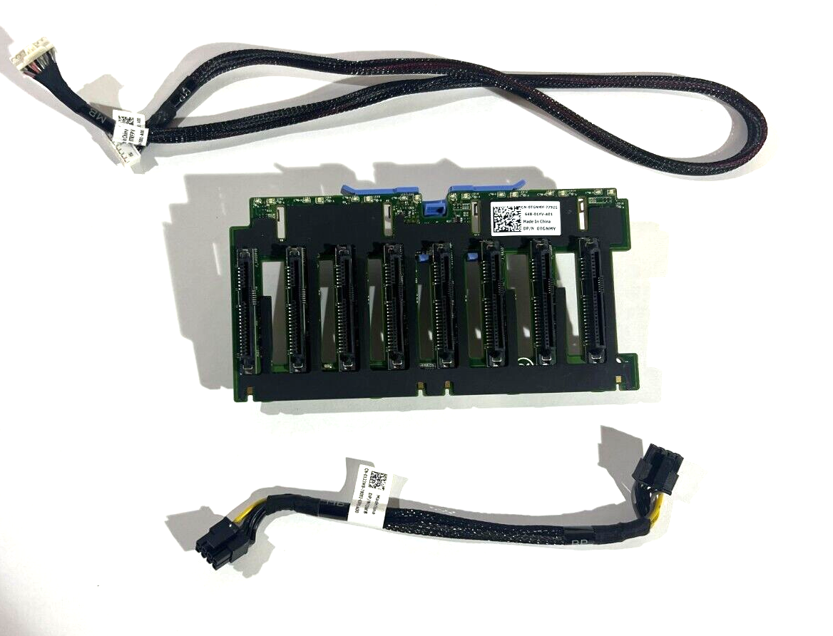 TGNMY Dell PowerEdge R730 8x 2.5" HDD Drive Backplane w/ Cables 123W8 ...