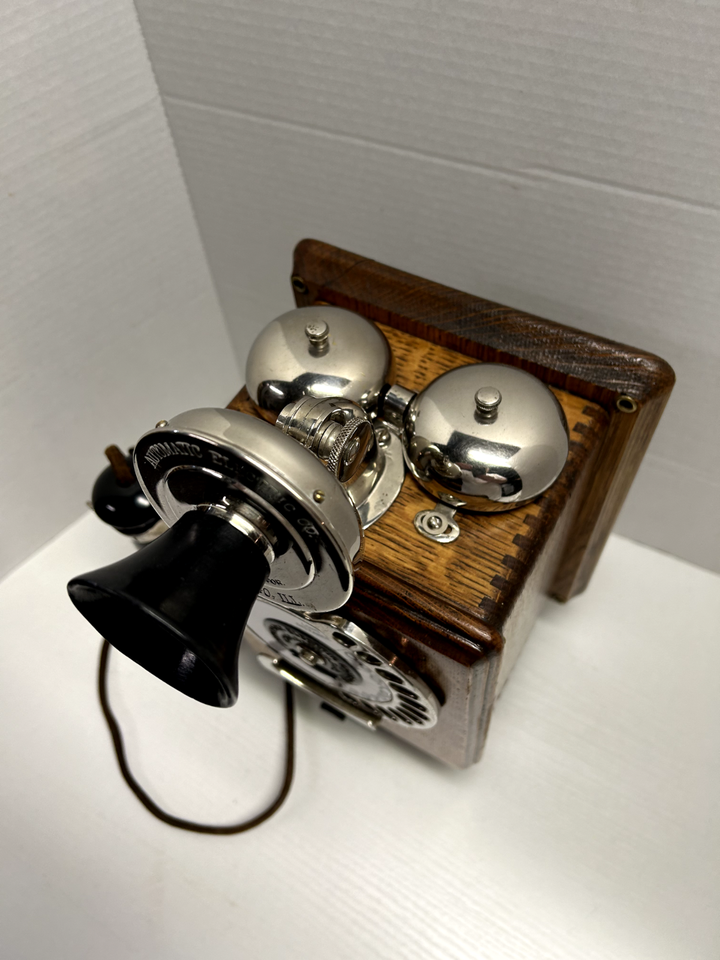 Strowger Automatic Electric Wood Dial Phone circa 1907 | eBay