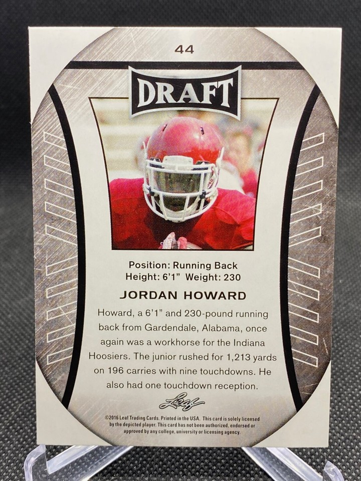 Jordan Howard 2016 Leaf Draft #44 Indiana | eBay