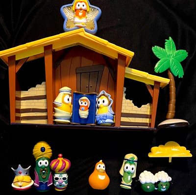 YOU PICK VeggieTales Veggie Tales Nativity Scene Lights & Musical ...