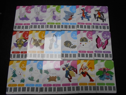 Pokemon Music Musical Note Card x18 Lucario Blaziken Venusaur Garchomp ...