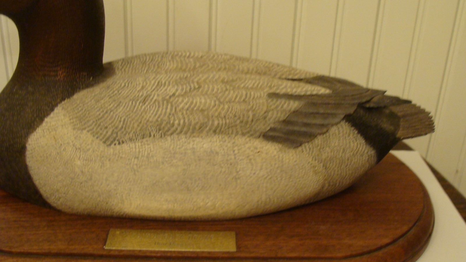 Vintage Large CANVASBACK DRAKE By Don Hagen DUCK Figurine With Wood ...