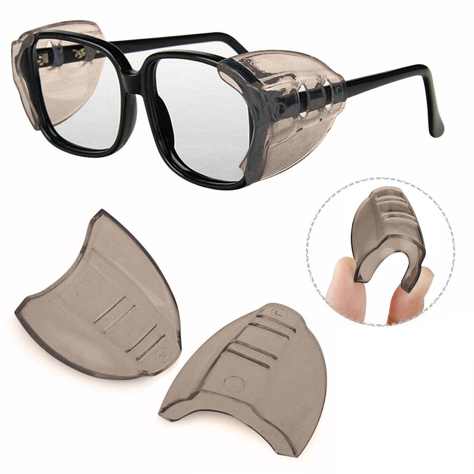 2 Pairs Side Shields For Eye Glasses Slip On Safety Glasses Shield ...