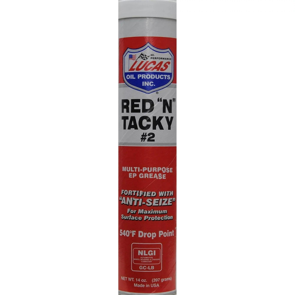 Lucas Oil 10005-30 Red N Tacky Multi-Purpose Grease 14 oz. Cartridges ...