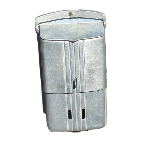 VTG Original CAST ALUMINUM Metal Mailbox Mail Letter Flip Door Slot 12 ...