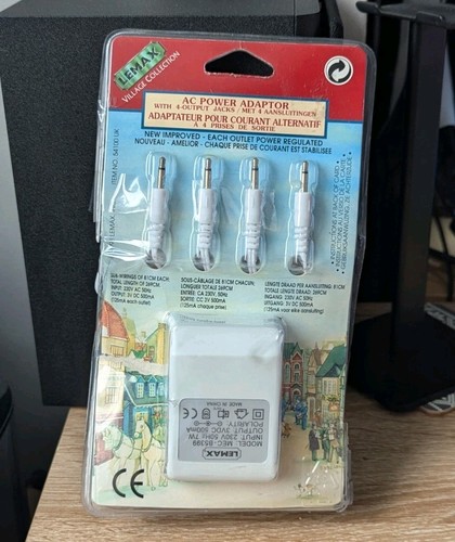 Lemax UK Power Adapter 3 Outputs VGC | LEMAX Village Collection UK PLUG ...