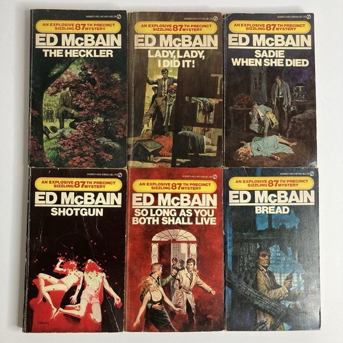 Lot of 6 Vintage Ed McBain Paperback Books 87th Precinct Mystery ...