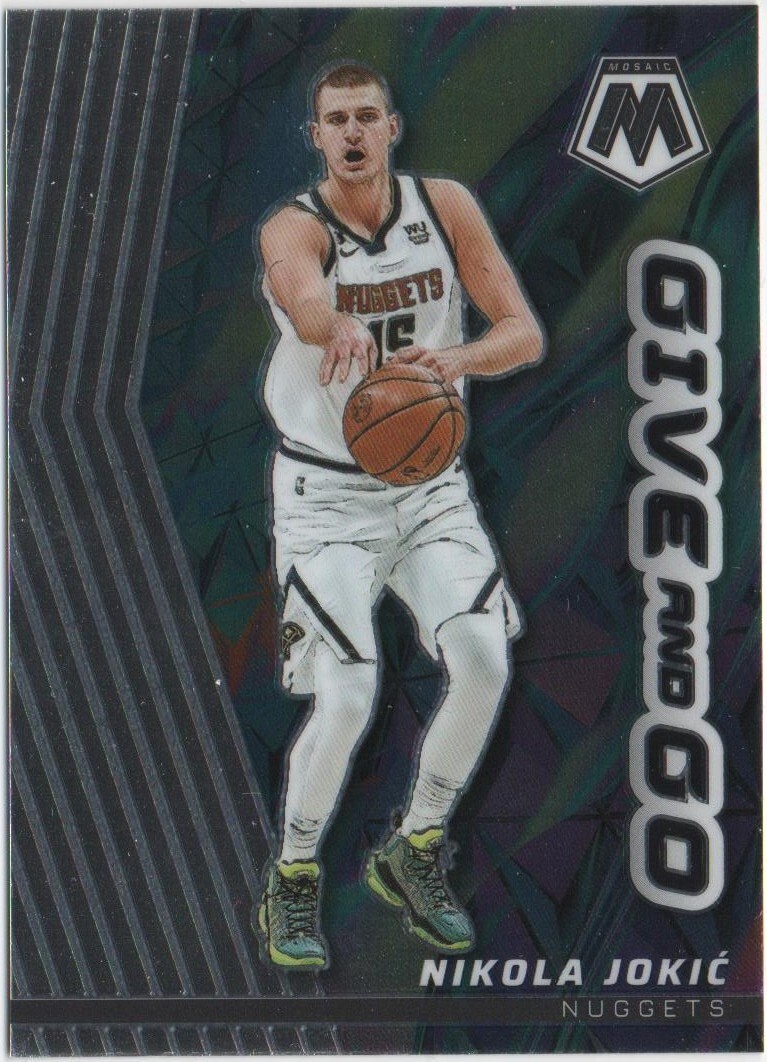 Nikola Jokic 2022-23 PANINI MOSAIC BASKETBALL Give and Go #15 Nuggets ...