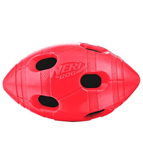 Rubber Football Dog Toy with Interactive Squeaker and Crunch ...