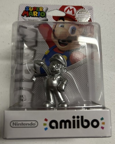 Super Mario Nintendo Silver Amiibo Edition Wii U Switch | eBay