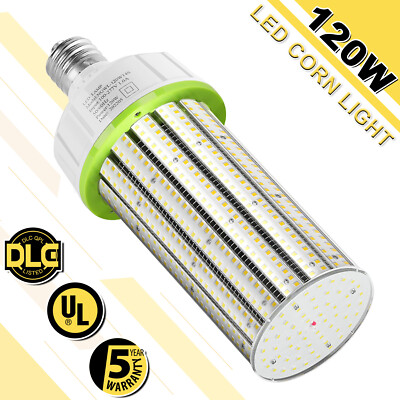 120 Watt LED Corn Light 5000K Warehouse Garage High Bay Corn Lamp E39 ...