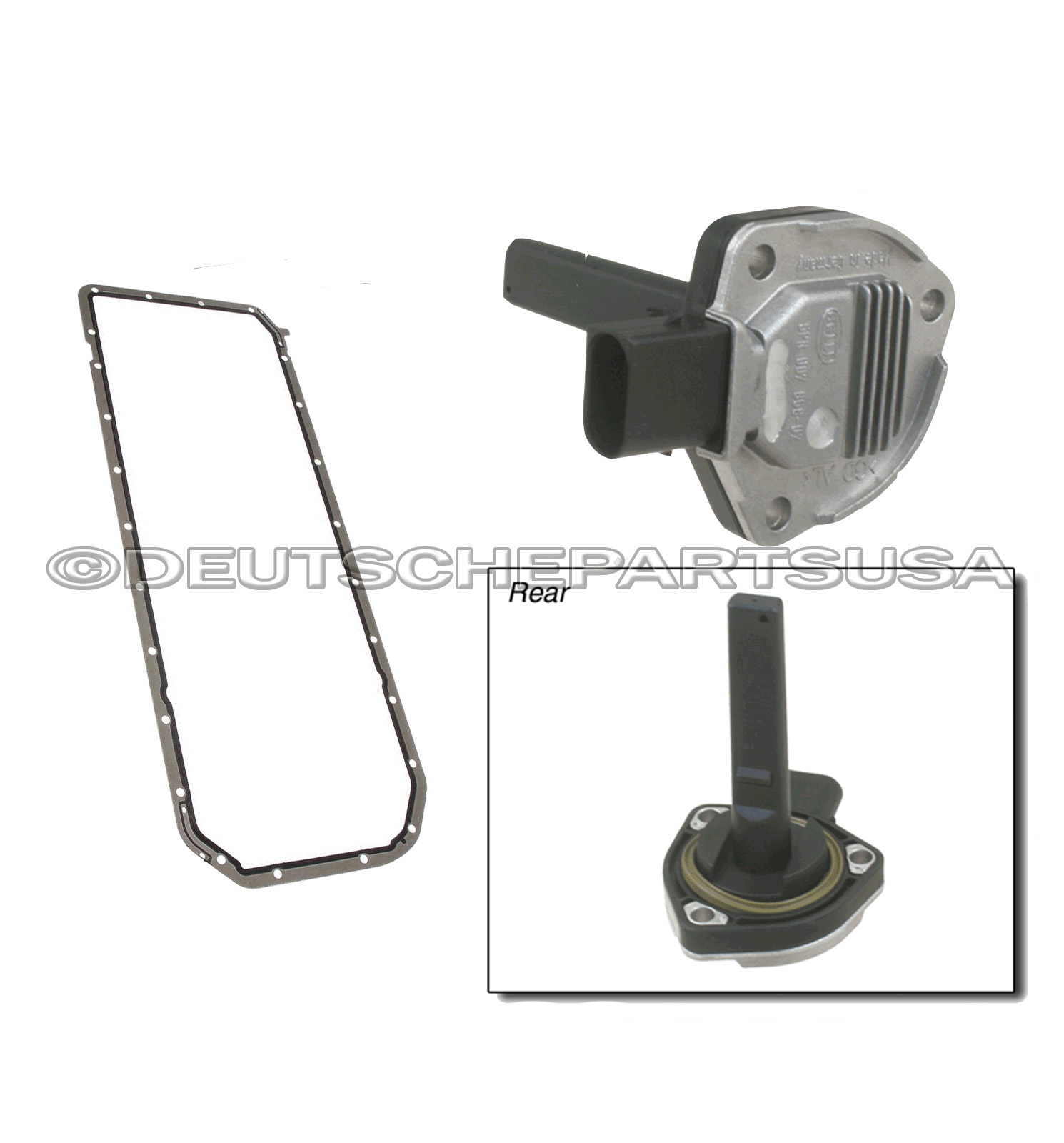 OIL LEVEL SENDER SENSOR + OIL PAN GASKET KIT for BMW E38 E39 E46 E53 ...