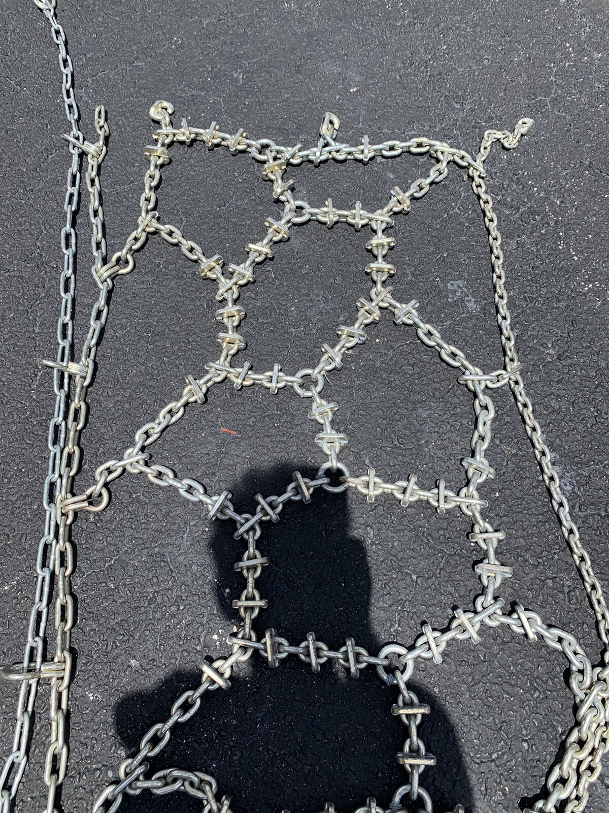 *2 CHAINS* 19.5L-24 BACKHOE LOADER OTR SNOW ICE MUD TIRE CHAINS RUD ...