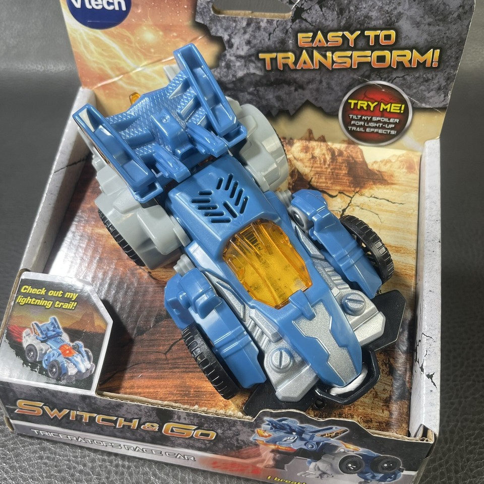 VTECH Switch & Go Triceratops Race Car Easy To Transform New In Package ...