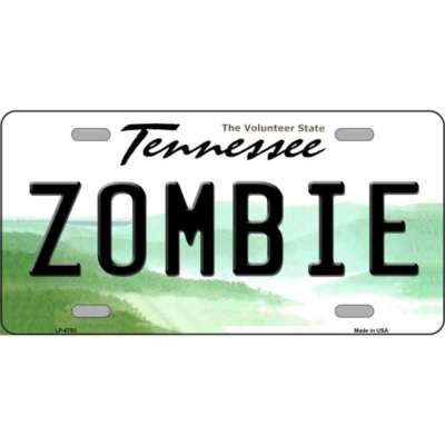 Zombie Tennessee Novelty Metal License Plate Tag LP-6753 | eBay