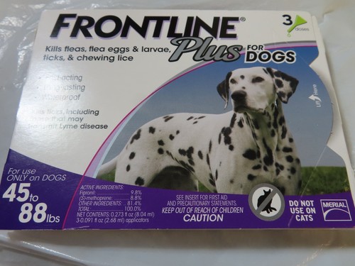 FR PLUS DOGS 45-88Lbs FLEA & TICK CONTROL 3 DOSES BRAND NEW | eBay