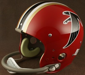 ATLANTA FALCONS 1966-1969 NFL Authentic THROWBACK Football Helmet | eBay