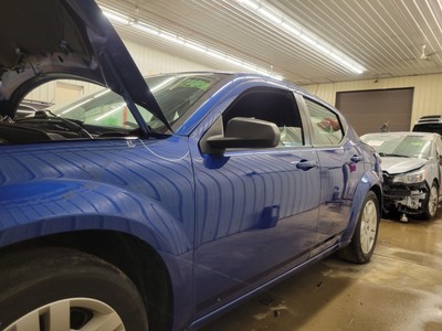 2014 DODGE AVENGER DRIVER LEFT FRONT DOOR ASSEMBLY BLUE STREAK PAINT ...