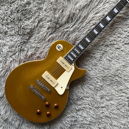Custom Electric Guitar LP Gold Top P90 Pickup Rosewood Fretboard Chrome ...