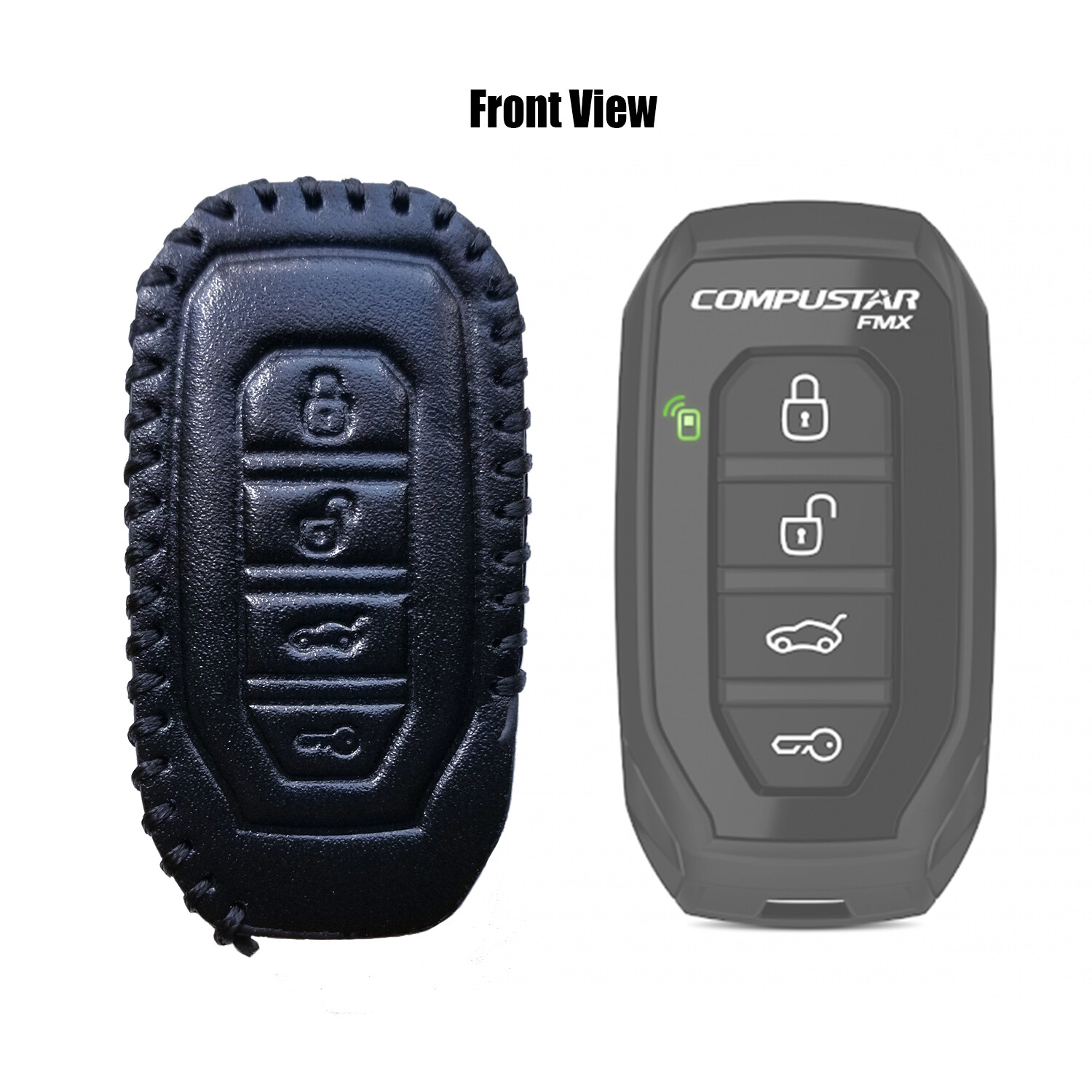 Leather Case for Compustar Prime G15 1Way Remote leather Case G15 RF ...