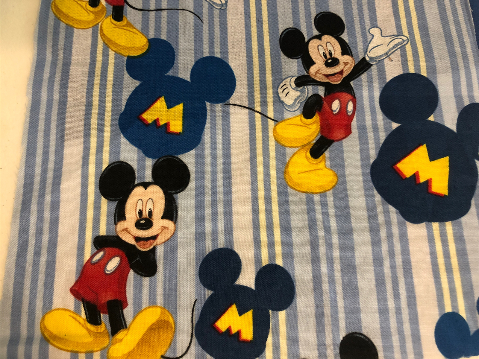 New Mask Kit: 9 X 8” Fabric. Elastic. Mickey Mouse. | eBay