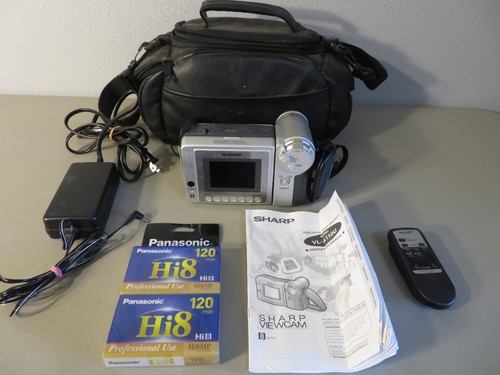 Sharp VL-A110 VL-A110U 8mm Video8 Camcorder VCR Player Manual Remote ...