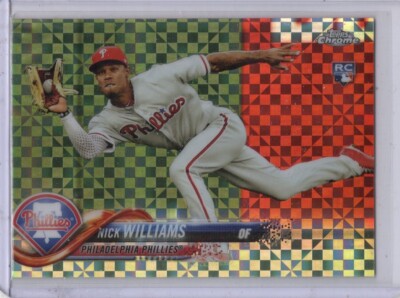 2018 Topps Chrome X-Fractor RC #147 Nick Williams Philadelphia Phillies ...