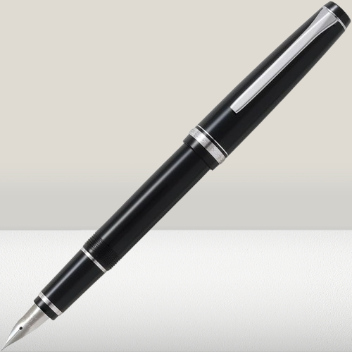 Pilot Namiki Falcon ELABO Fountain Pen Black SF Nib FE-18SR-B-SF w/ CON ...