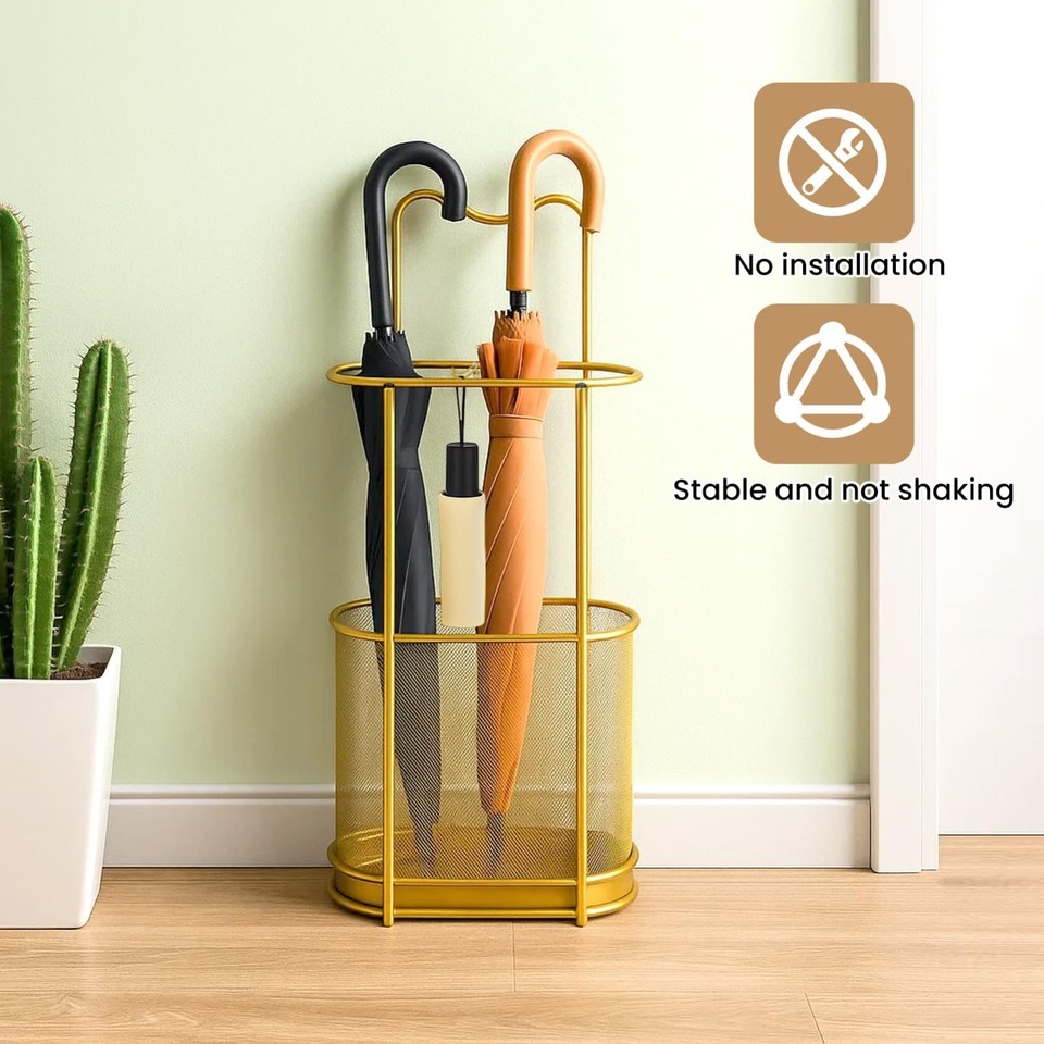 Waterproof Umbrella Stand Heavy-Duty Metal Construction for Indoor Use ...
