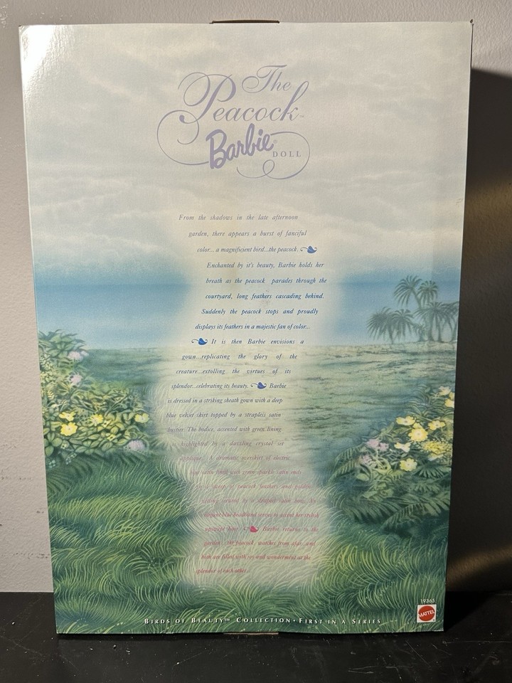 1998 The Peacock Barbie Birds of Beauty Collection Vintage Mattel ...