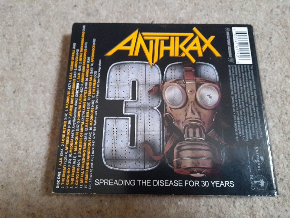 Anthrax -Spreading The Disease Cd Deluxe 2 Disc Edition (2015) | eBay UK