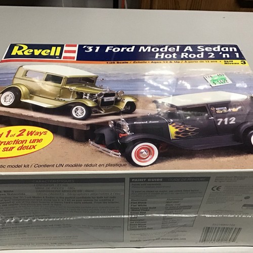 '31 ford Model A Sedan Hot Rod 2 n 1 Revell 1/25 Factory Sealed. | eBay