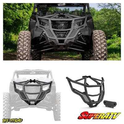 SuperATV Heavy Duty Front Bumper Hood Guard Can-Am Maverick X3 All ...