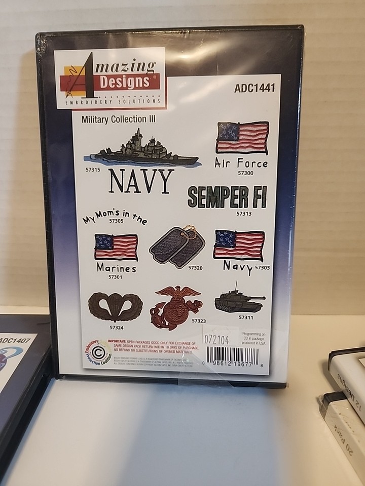 Amazing Designs Embroidery Solutions CD’s Lot of ( 3 New/Sealed 2 Used ...
