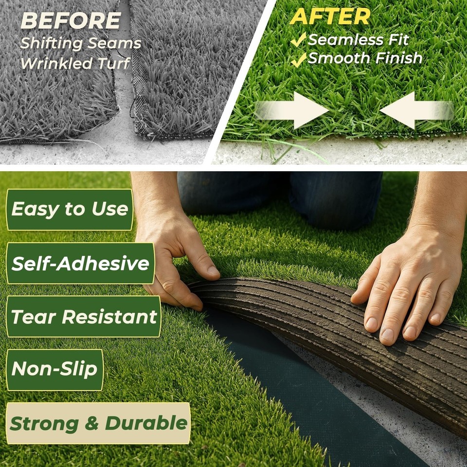 Artificial Grass Seam Tape 12" x 33' Turf Adhesive for Seaming ...