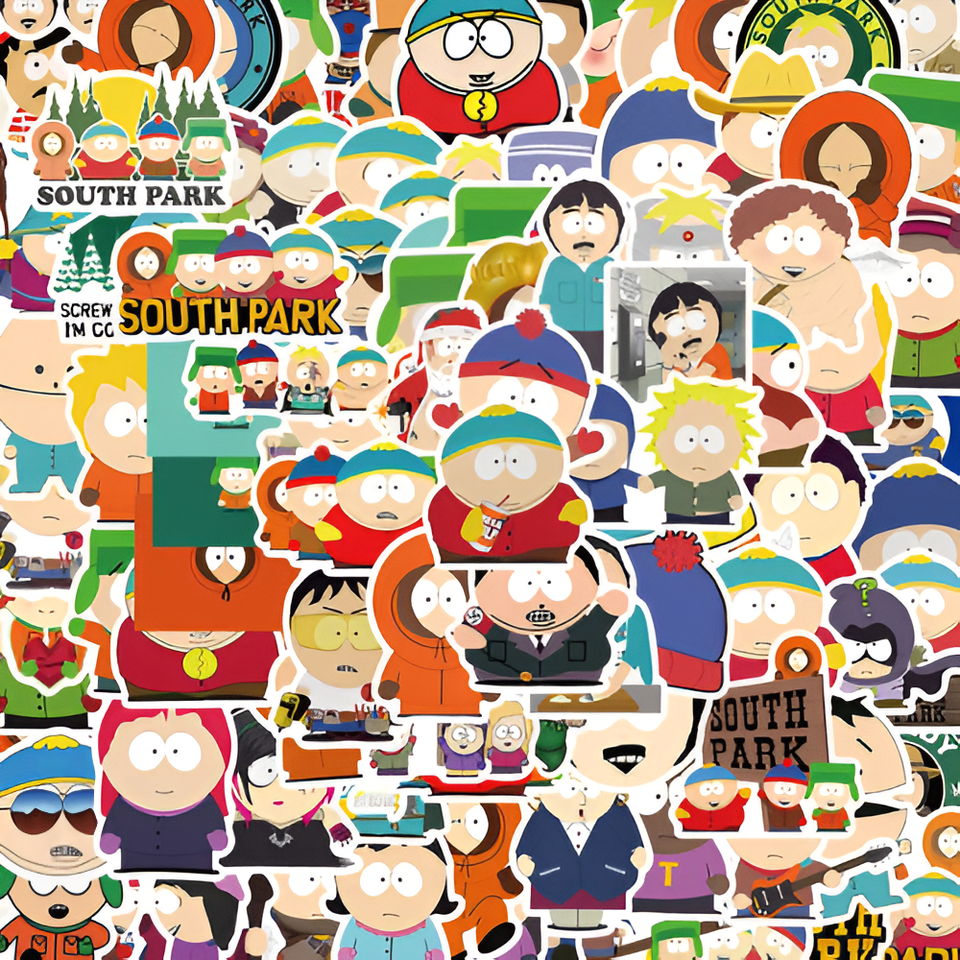 South Park Funny Cartoon Self Adhesive Stickers 10 Mystery Pack (C1-1 ...