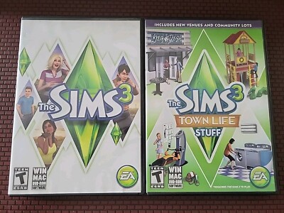 The Sims 3 & The Sims 3-Town Life Stuff (Windows/Mac Mac/DVD ROM, 2009 ...