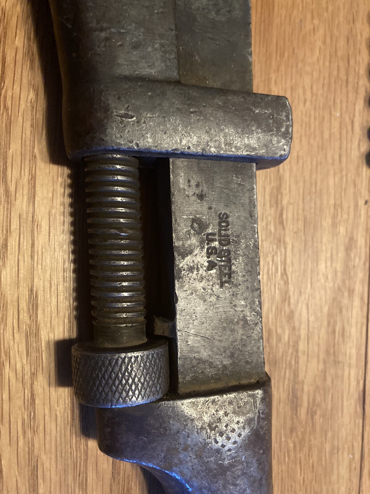 Antique 1900's Solid Steel 15 1/2" Railroad Wrench ~ Made U.S.A. ~ AA7 ...