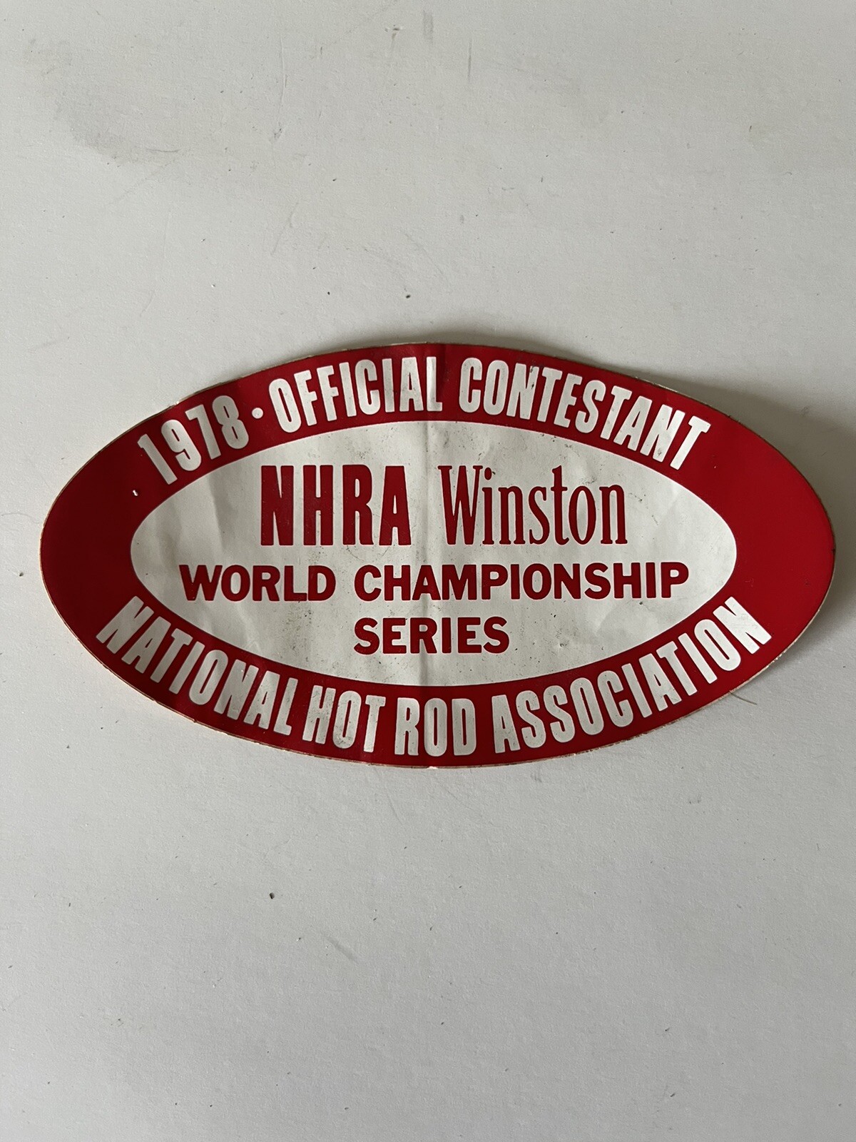Original Vintage NOS 1978 NHRA Winston Series Official Contestant ~5x3 ...