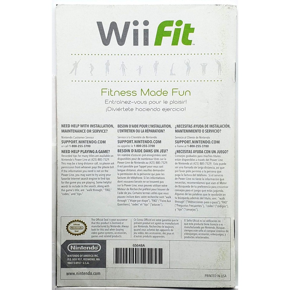 (Manual Only) Wii Fit game Only - Nintendo Wii Authentic Instruction ...