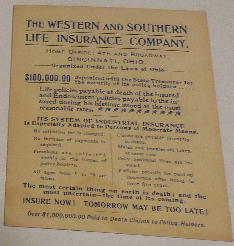 1 Weastern Southern Life Insurance Co Cincinnati OH Card Boy Kiss ...