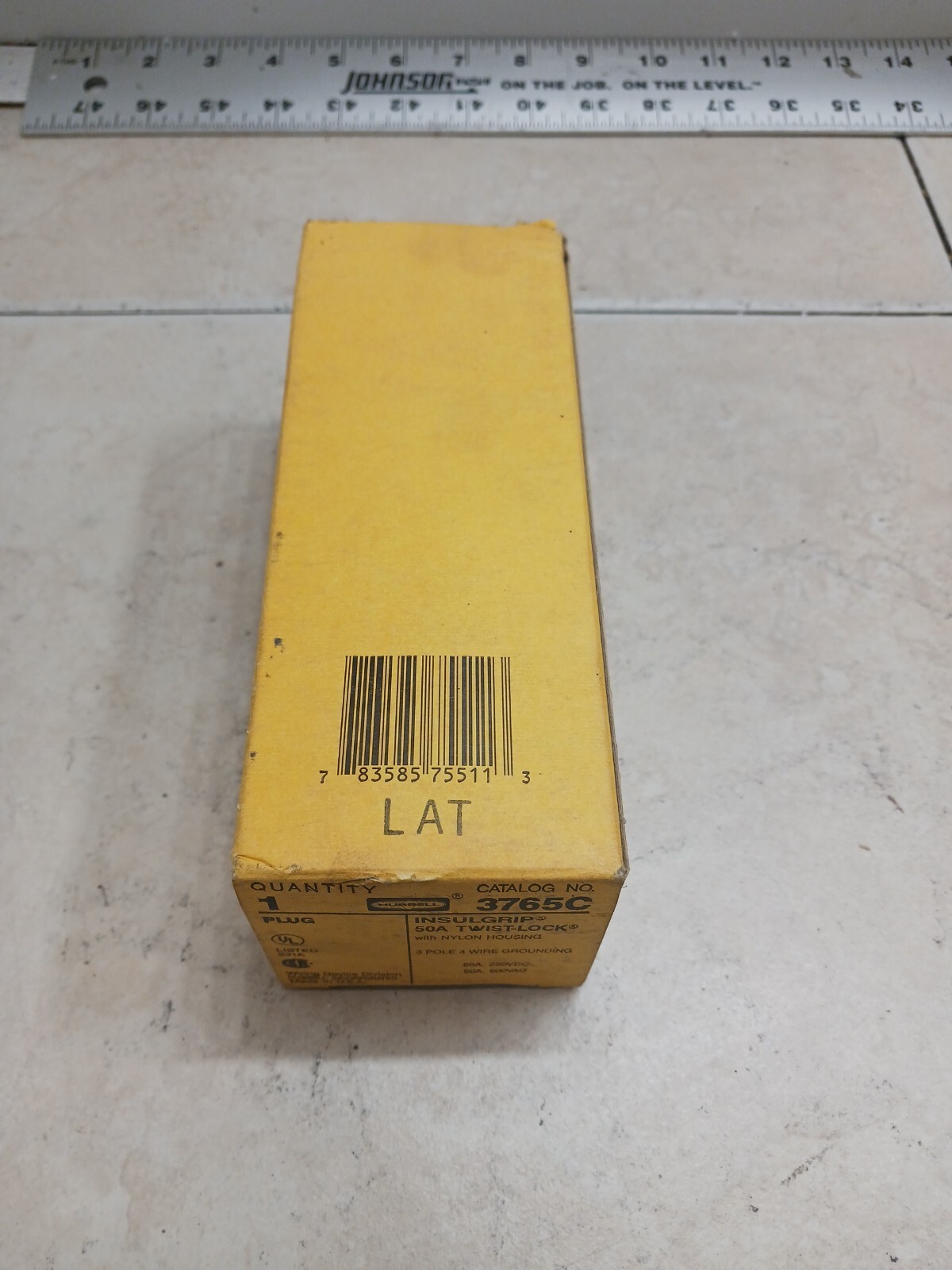 NEW HUBBELL HBL3765C TWIST-LOCK PLUG | eBay