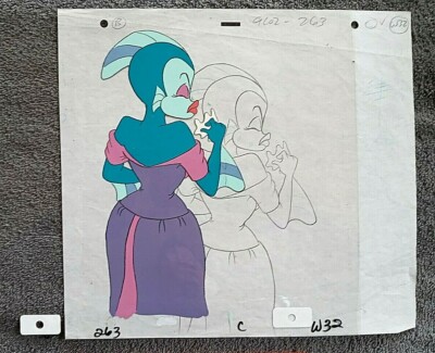 Fish Police PAINTED CEL Animation HANNA BARBERA Color w/Pencils 2 ...