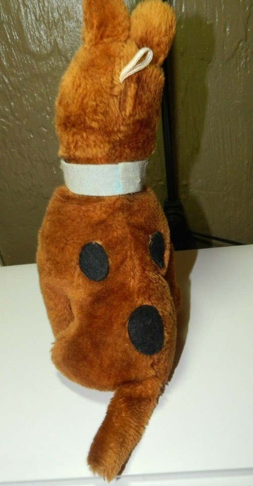 VINTAGE 1992 Mighty Star 11" Scooby Doo Stuff Plush w/ Dog Collar Hanna ...