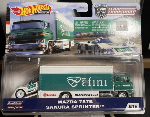 Hot Wheels Team Transport #16 Mazda 787B & Sakura Sprinter | eBay
