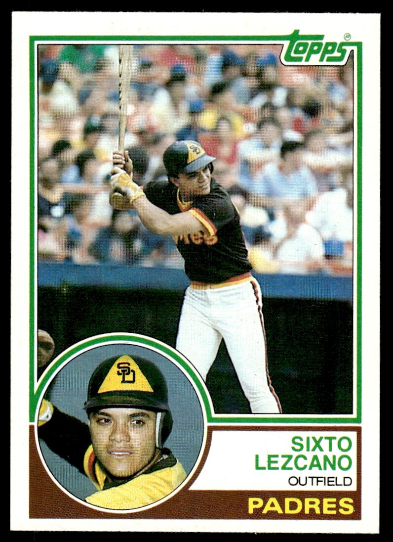 1983 Topps Baseball Card Sixto Lezcano San Diego Padres #455 | eBay