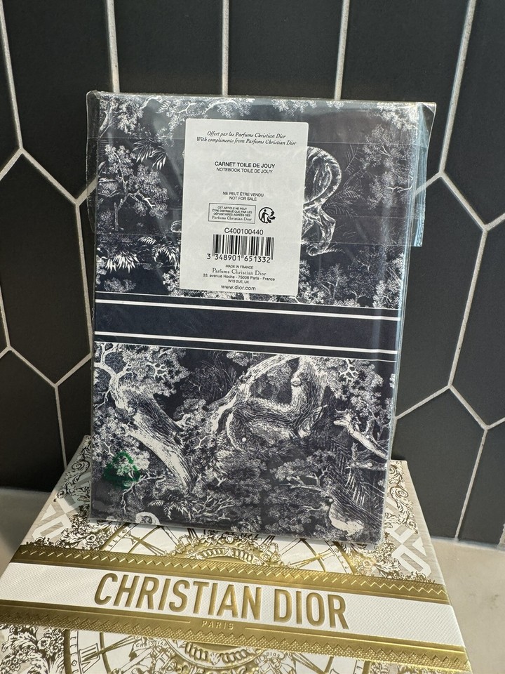 NEW CHRISTIAN DIOR Navy Blue TOILE DE JOUY Notebook - SEALED | eBay