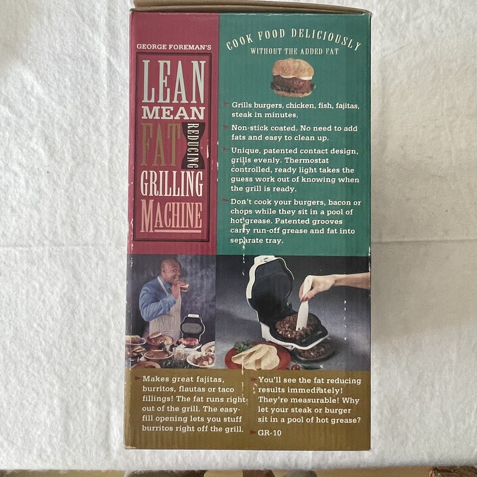 George Foreman's Lean Mean Fat Reducing Grilling Machine | eBay