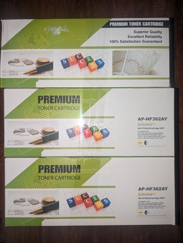 Premium Toner Cartridge Laser Jet Compatible with HP 508A/CF362A Yellow ...