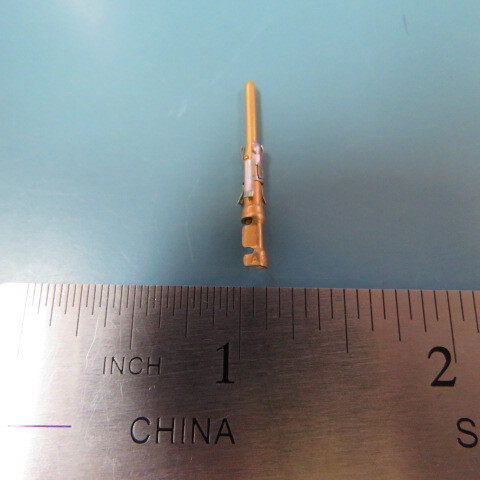 AMP 66103-4 Qty of 80 per Lot Pin Contact Gold Crimp 20-24 AWG Stamped ...